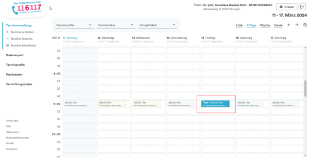 FAQ 116117 Terminservice